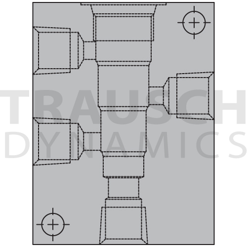 HYDRAULIC VALVE, CARTRIDGE MANIFOLD BODY 1-1/16"-12 UNF THREAD, TECNORD SERIES, STANDARD BODY ...